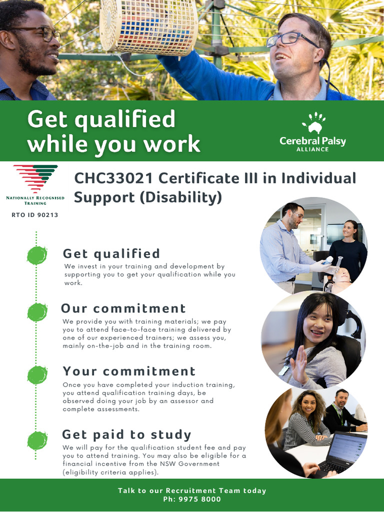 Certificate 3 Flyer - Get Qualified While You Work | PDF | Certified ...