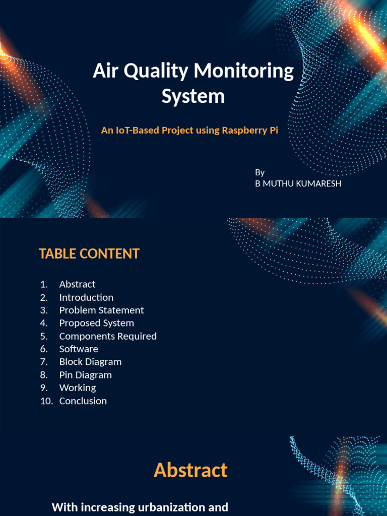 Muthu Kumaresh Air Quality Monitering System | PDF | Raspberry Pi | Environmental Monitoring