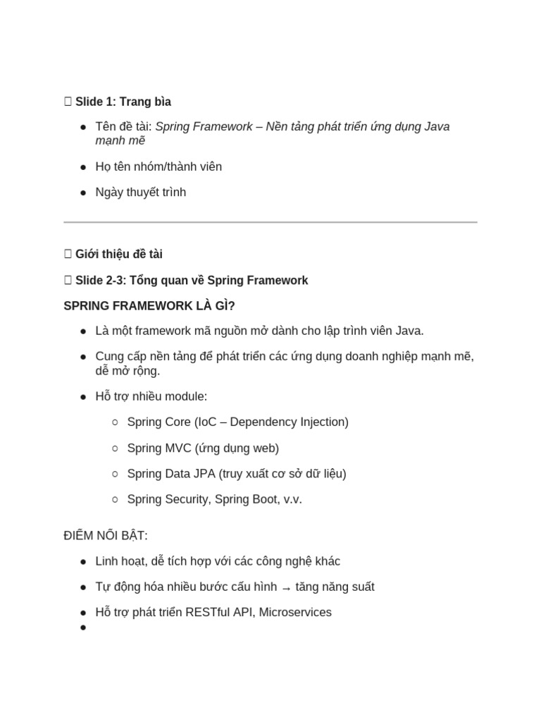 Thuyet Trinh Lap Trinh Web | PDF