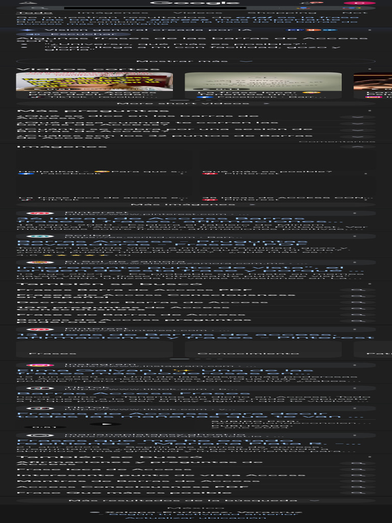 Cuañ Es La Frase de Las Barras de Accses Mas Importante - Buscar Con ...