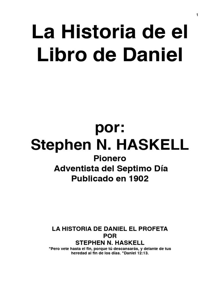 Historia del Libro de Daniel | PDF | Daniel (figura bíblica ...