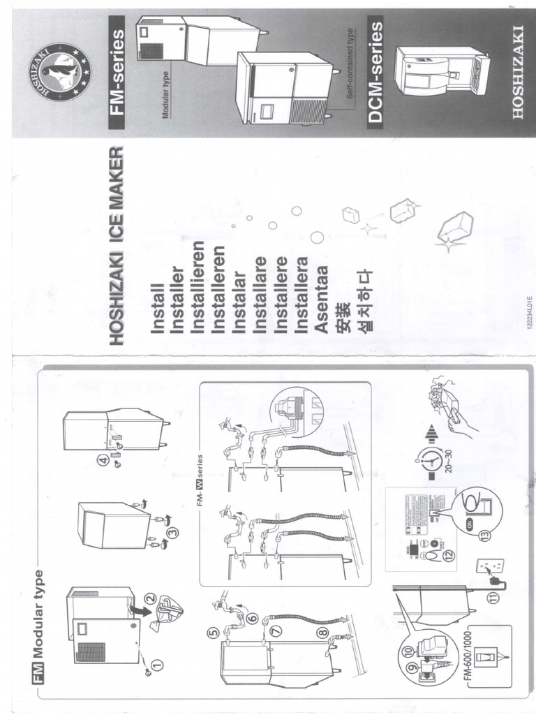 HDSD May làm da vay Hoshizaki | PDF