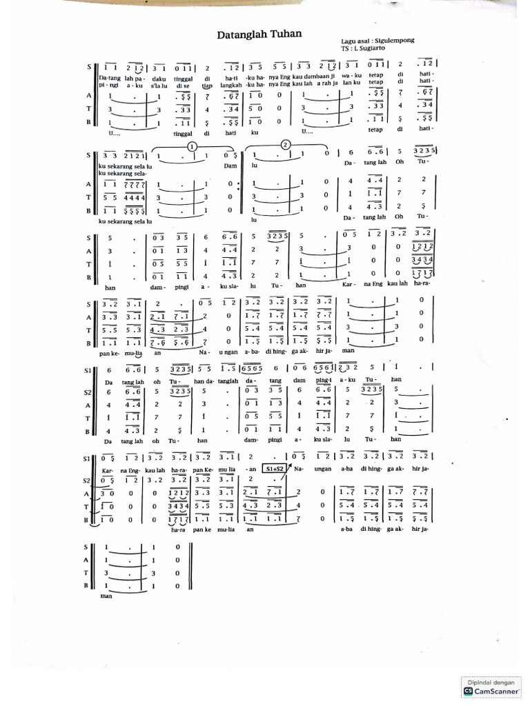 Datanglah Tuhan | PDF