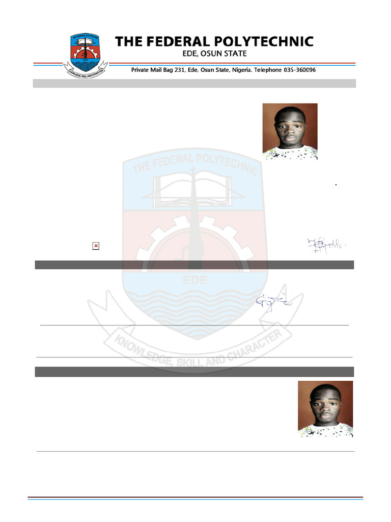 Library Access Form for HND Students | PDF