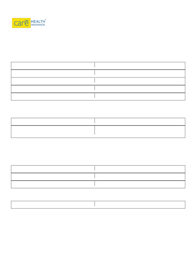 E-Claim Form for Cancer Treatment | PDF