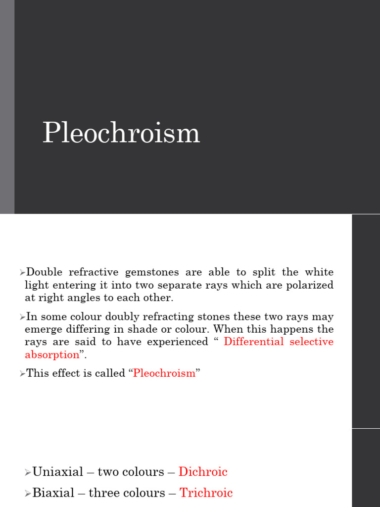 Pleochroism | PDF