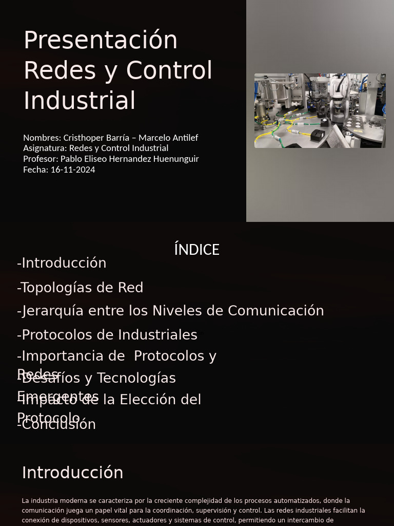 Redes y Protocolos en la Industria | PDF | Red de computadoras | La ...