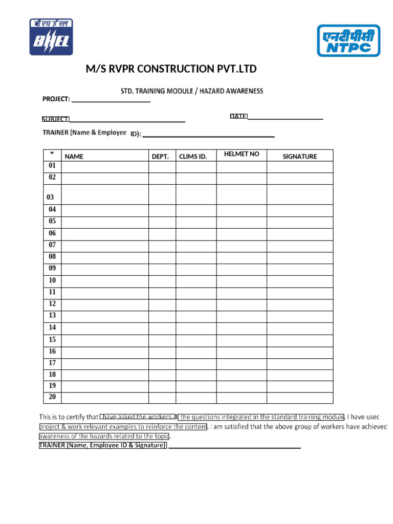 Format Module TRG | PDF