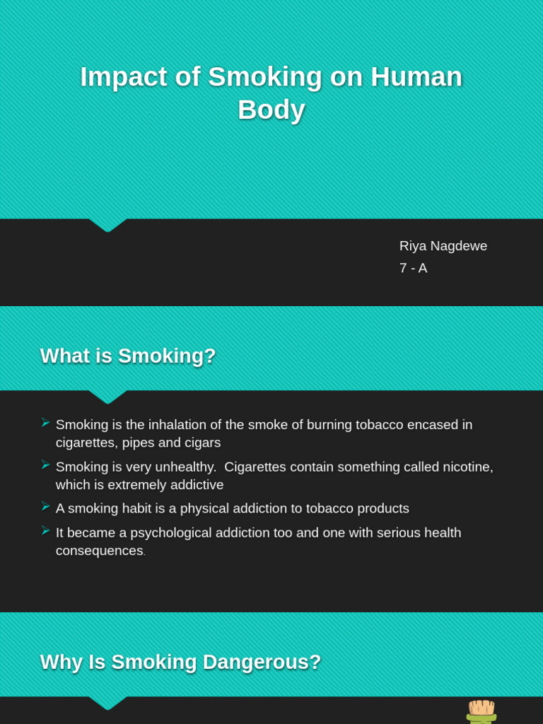 Imapact of Smoking On Human Body | PDF | Smoking | Cigarette