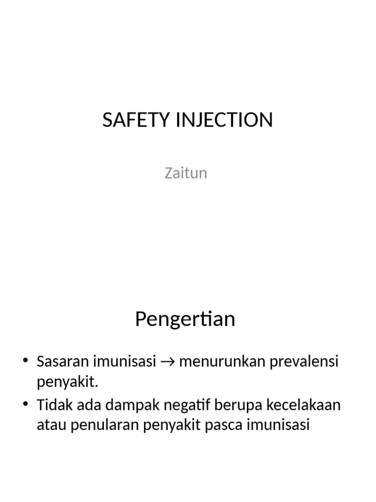 Safety Injection | PDF