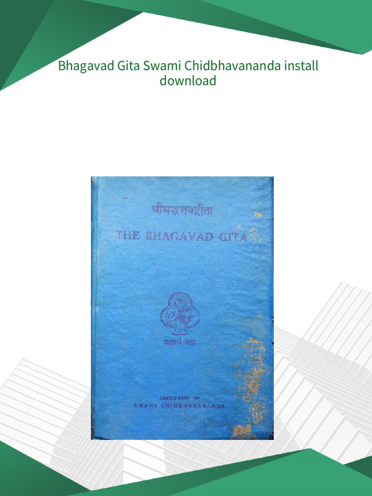 Bhagavad Gita Swami Chidbhavananda Download | PDF | Fruit Preserves ...