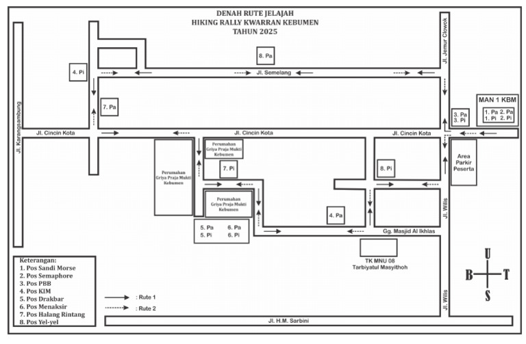 Denah Rute Jelajah HR Tahun 2025 | PDF