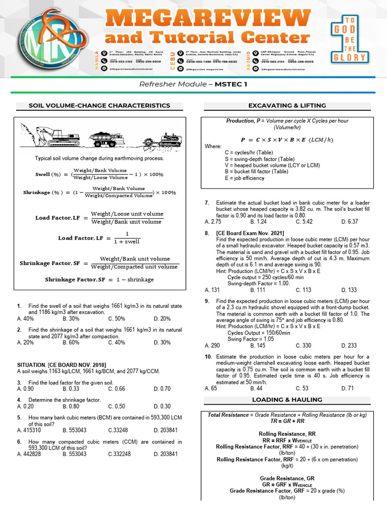 Refresher Module 03 - MSTEC 1 | PDF | Volume