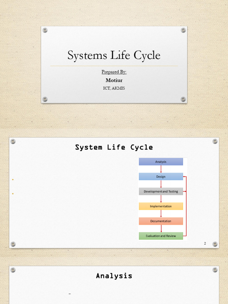 Systems Life Cycle Analysis and Design | PDF | Software Testing | Software
