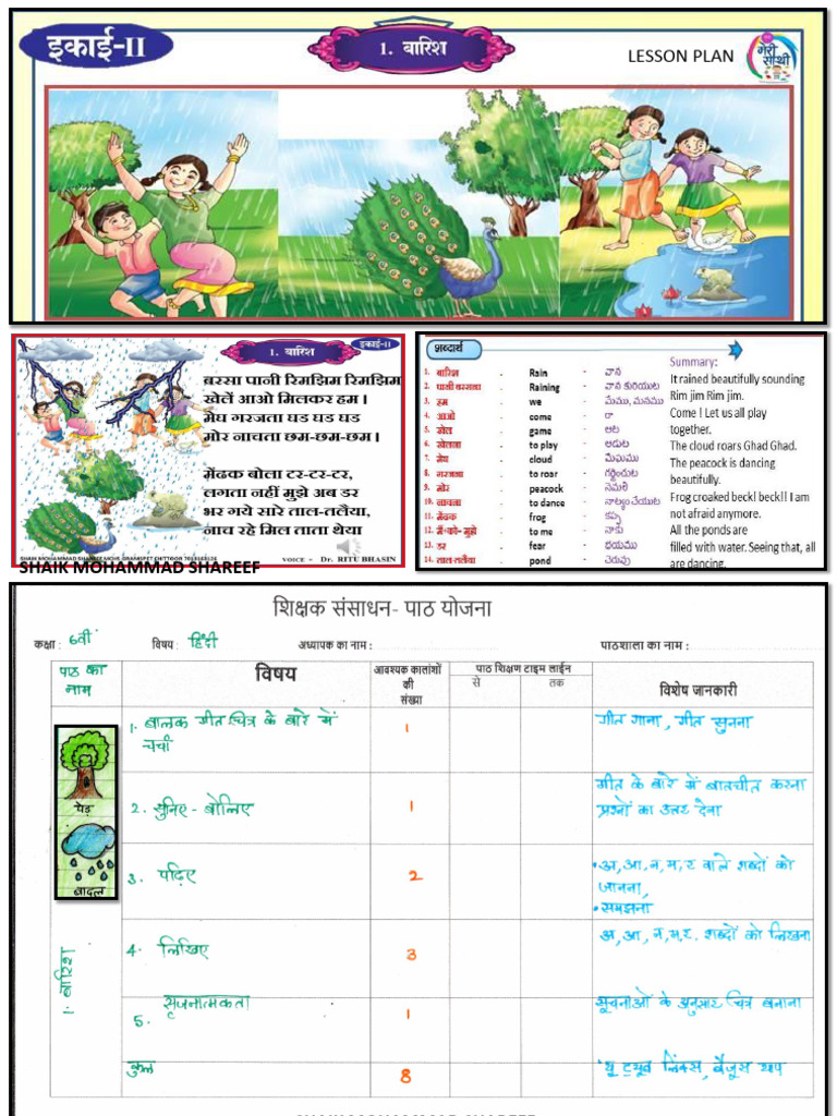 6th Hin Unit 1 M2 Lesson Plan | PDF