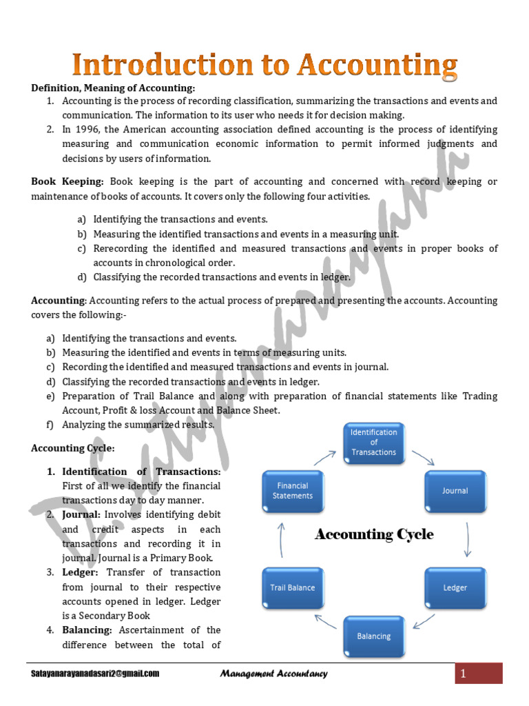 Management Accountancy GENERAL Subject | PDF | Debits And Credits ...