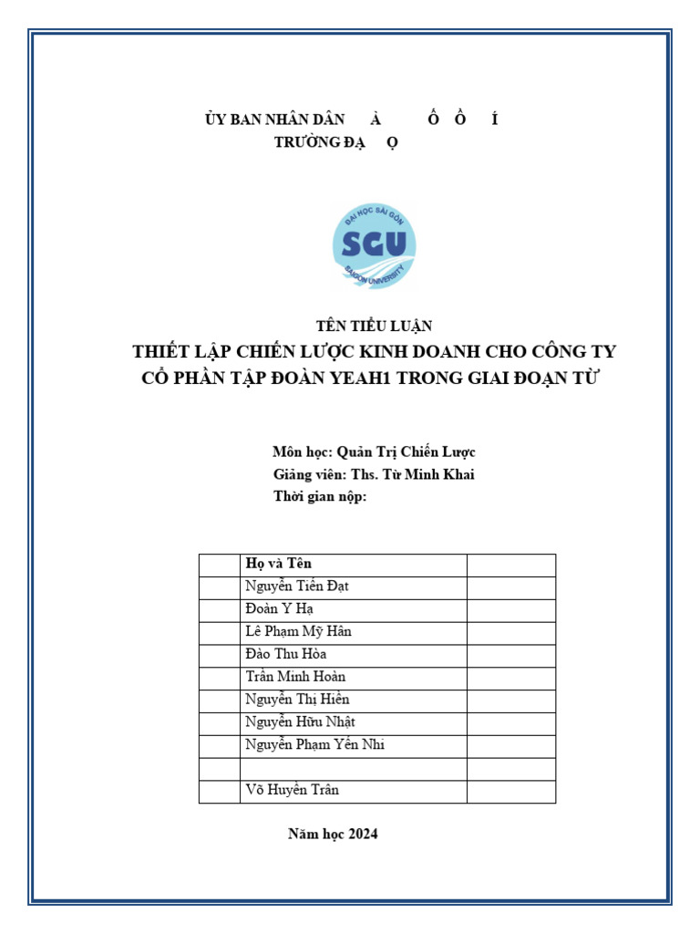 BÁO CÁO QTCL Nhóm 4 | PDF