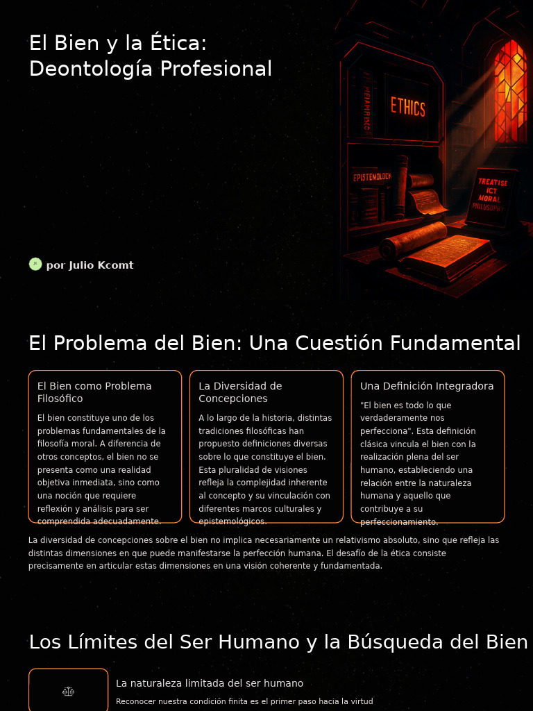 El Bien y La Etica Deontologia Profesional | PDF | Moralidad | Tomás de Aquino