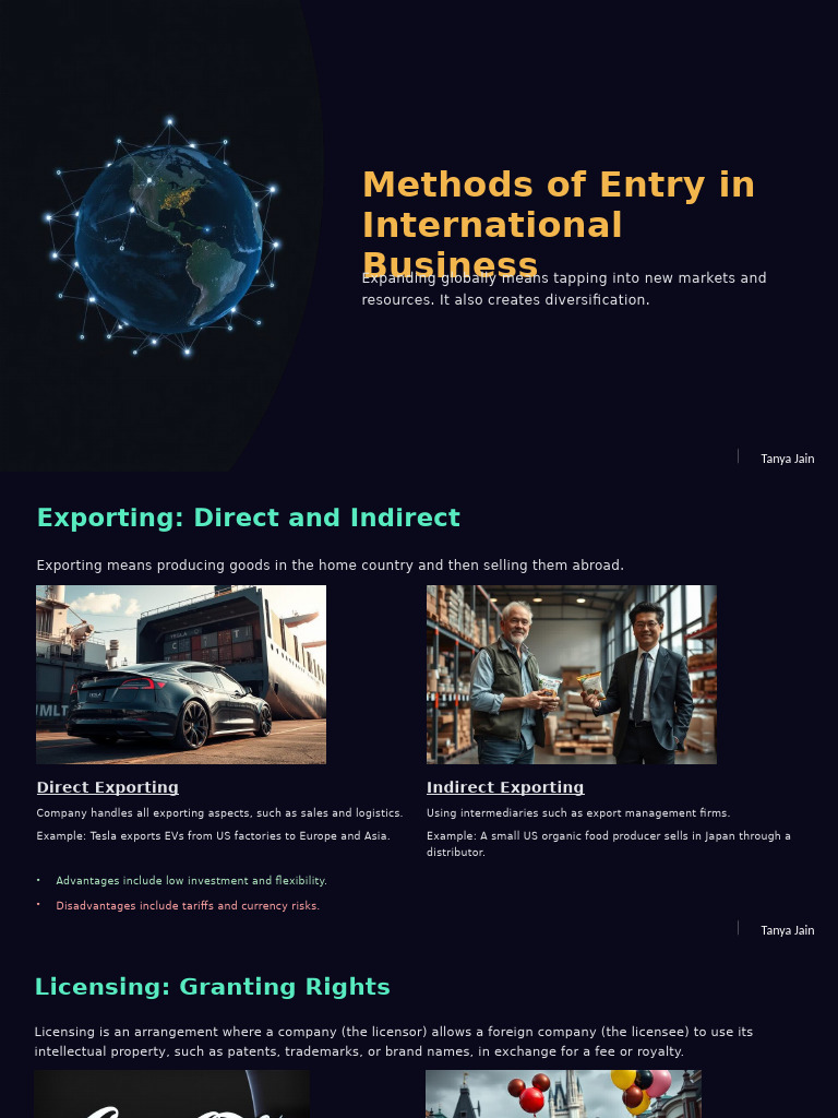 Methods-of-Entry-in-International-Business (1) | PDF | License ...