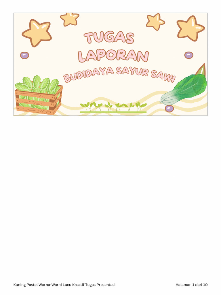 Kuning Pastel Warna-Warni Lucu Kreatif Tugas Presentasi | PDF