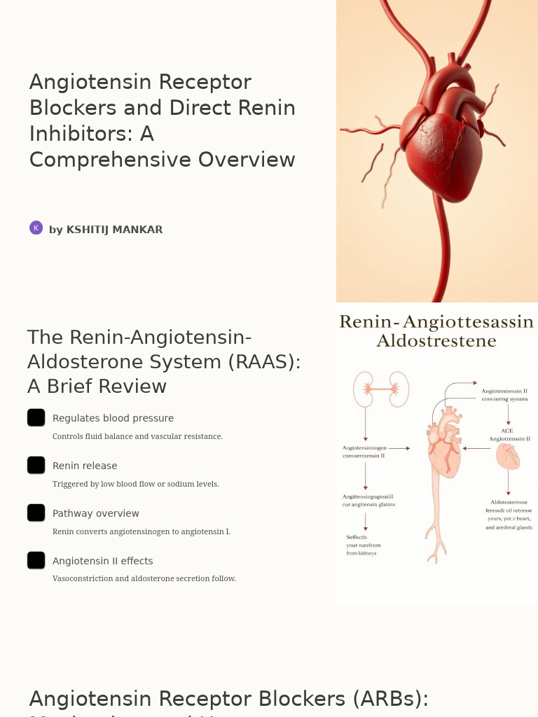 Angiotensin Receptor Blockers and Direct Renin Inhibitors A ...
