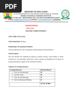Bricklayer Sample Test Questions | PDF | Masonry | Wall