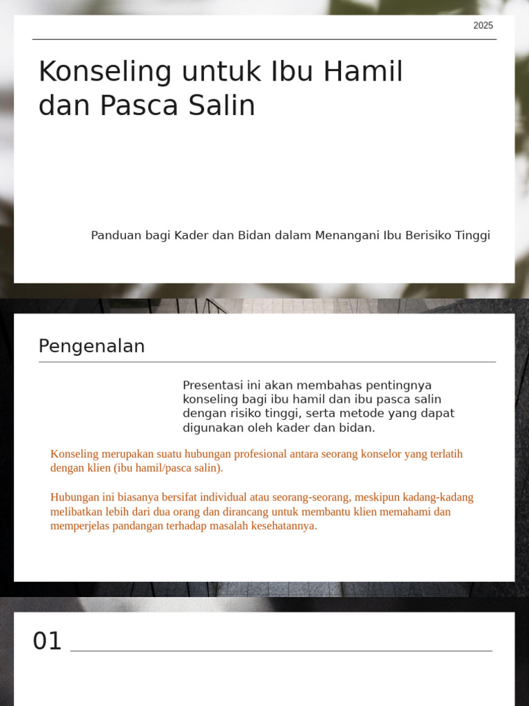 Konseling Untuk Ibu Hamil Dan Pasca Salin | PDF