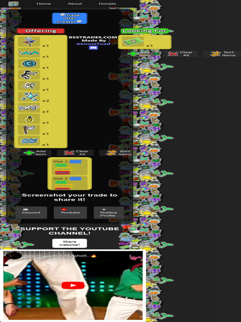Trade Offer Creator - Bee Swarm Simulator Trading 2 | PDF