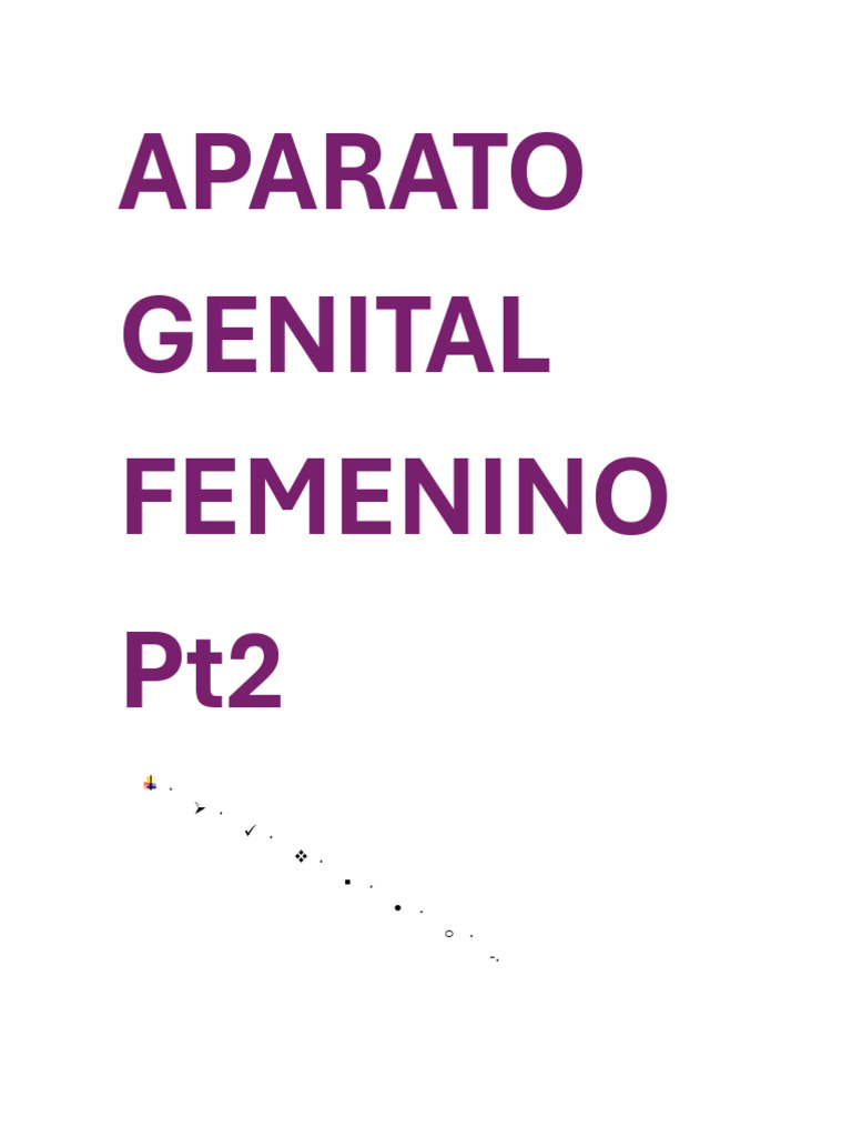 Inf. Mapa - Aparato Femenino p2 | PDF | Pecho | Pelvis