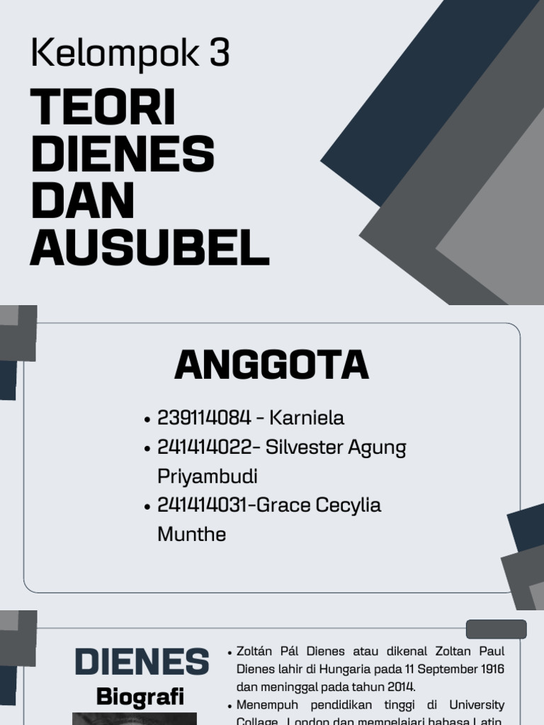 Teori Dienes Dan Ausubel | PDF