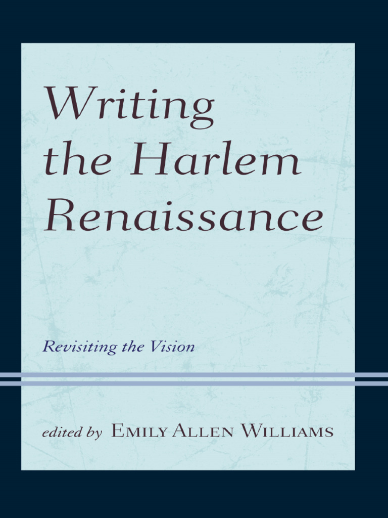 Writing The Harlem Renaissance - Emily Allen William | PDF