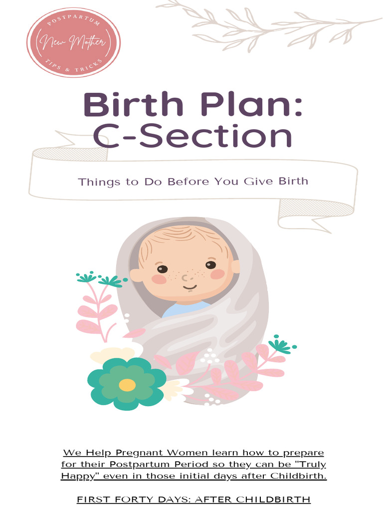 C-Section Birth Plan Guide | PDF