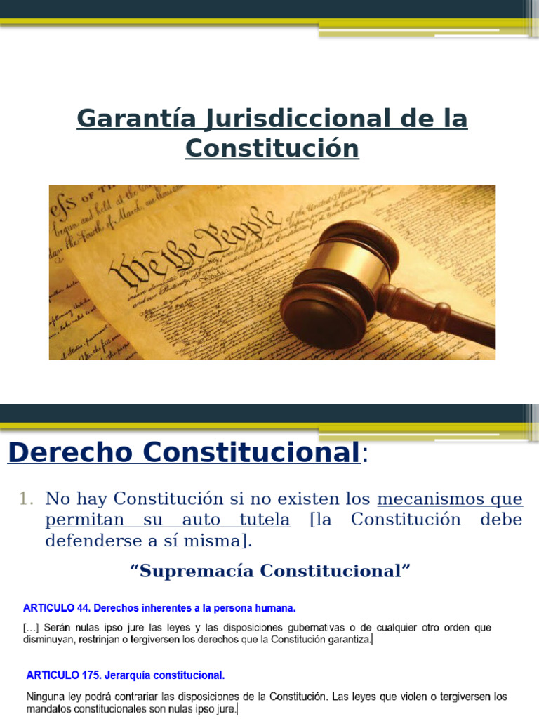 Garant as y Derechos | PDF | Ley constitucional | Constitución