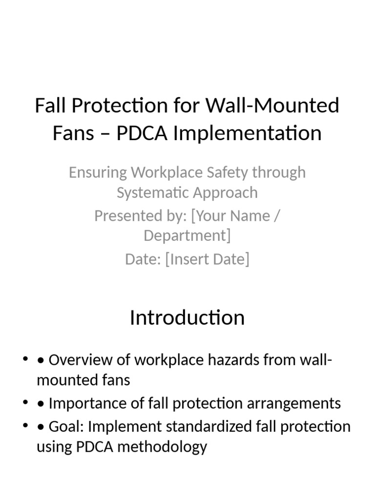 Fall Protection PDCA | PDF