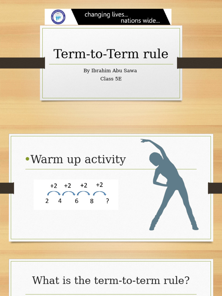 Term-To-Term Rule | PDF