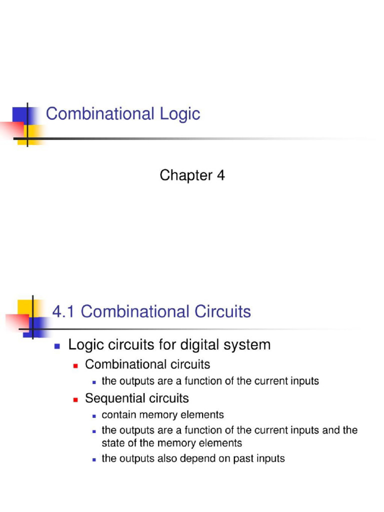 Combinational Logic | PDF