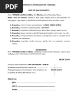 Kiapo Cha Kuthibitisha Majina | PDF