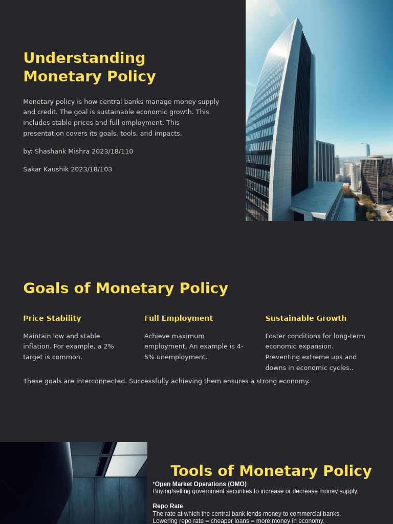 Understanding Monetary Policy | PDF | Monetary Policy | Central Banks
