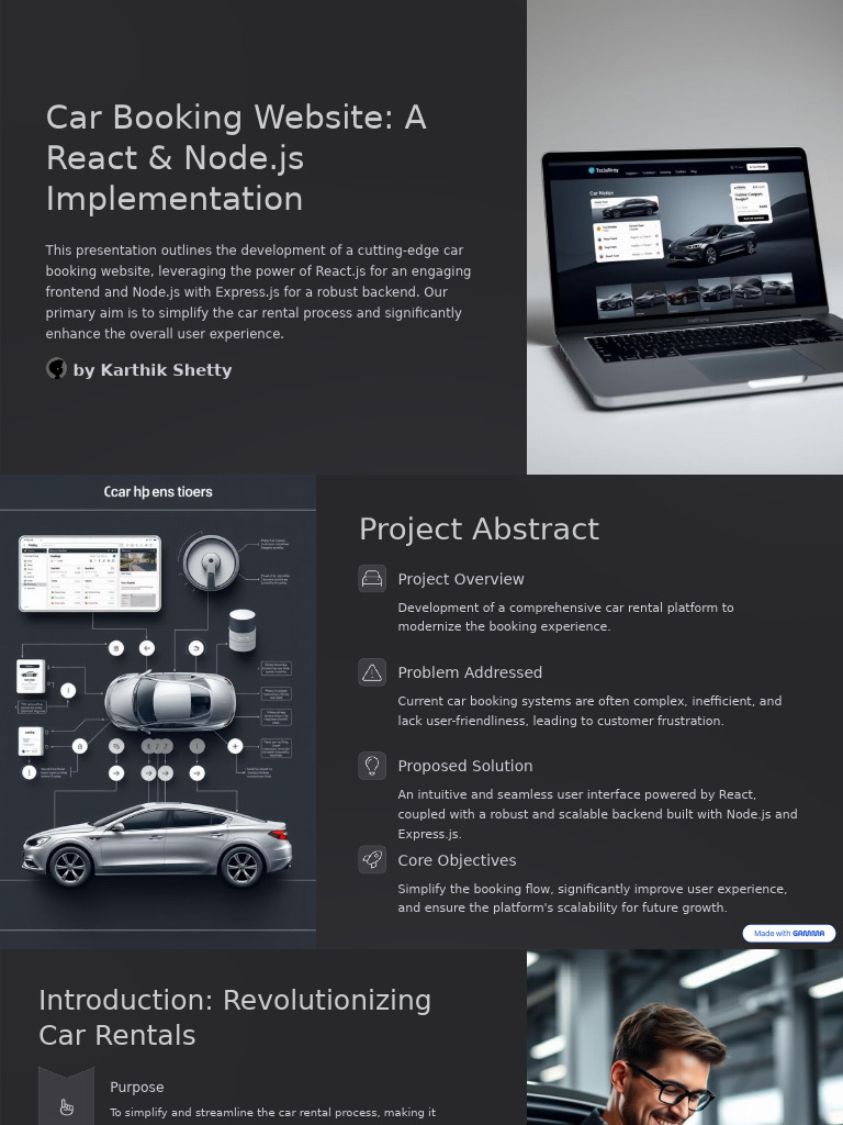 Car Booking Website A React and Nodejs Implementation | PDF | Usability ...