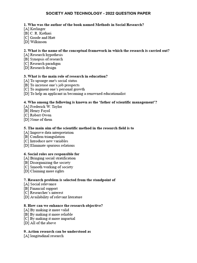 Society and Technology MCQ | PDF | Security Hacker | Computer Engineering