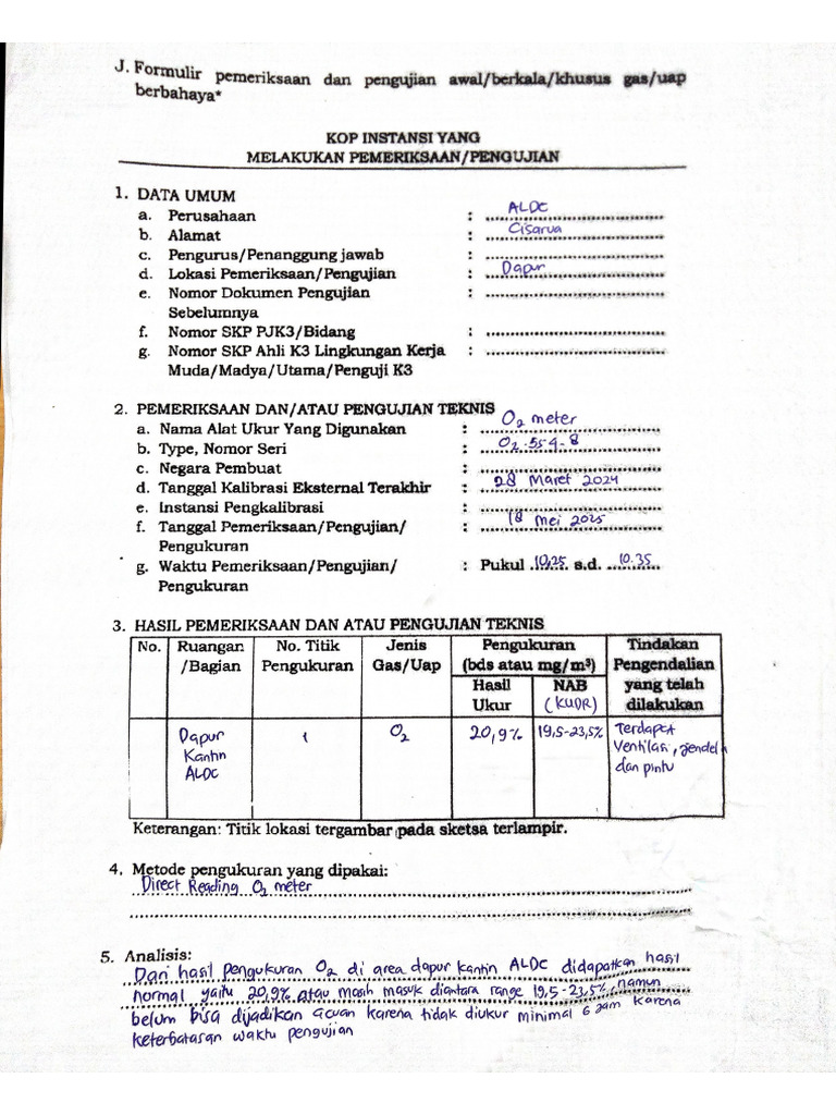 Scan Form Praktik Lingkungan Kerja ALDC 2025 Kelompok 1 | PDF