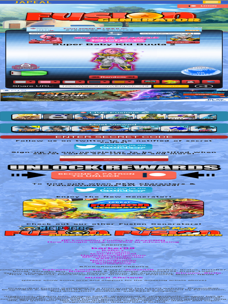 Dragonball Fusion Generator 11 | PDF