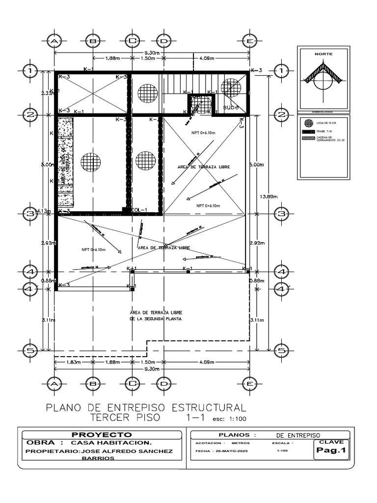 Plano de Entrepiso Estructural 2 | PDF