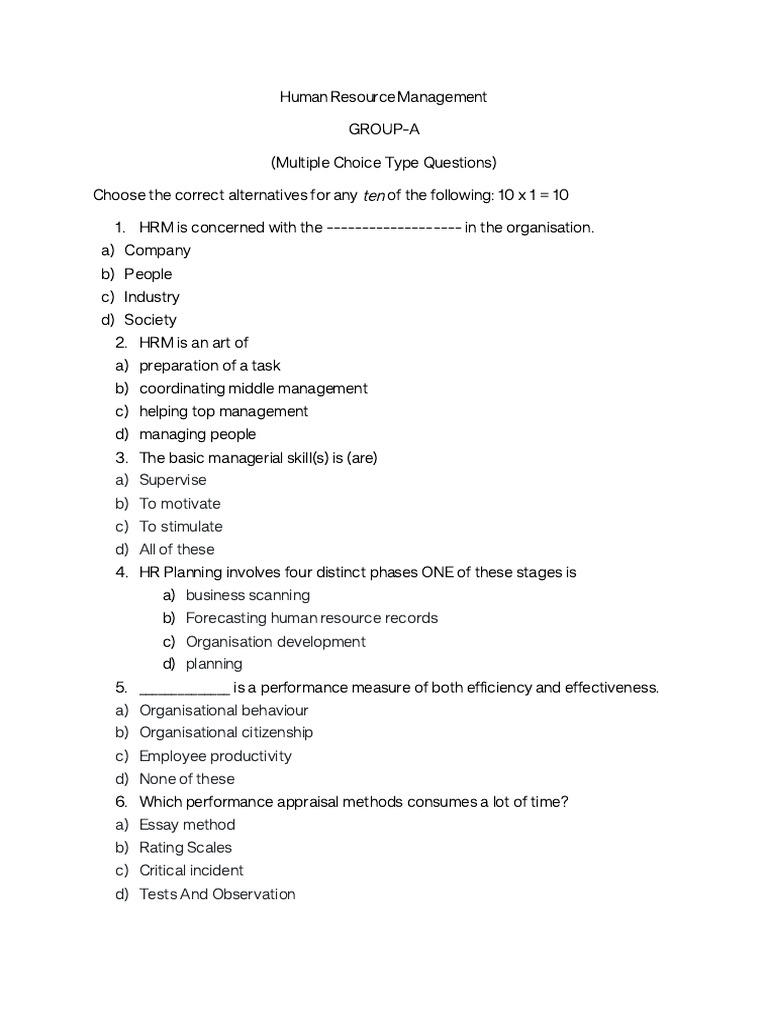 Human Resource Management | PDF | Performance Appraisal | Human Resource Management