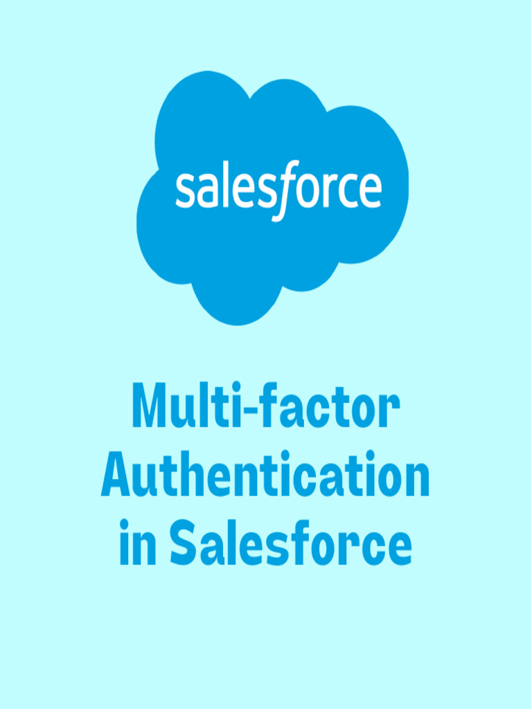 Multi-Factor Authentication in Salesforce | PDF