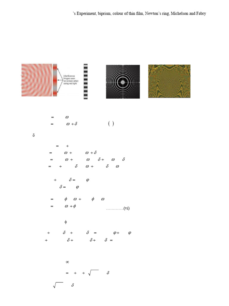 4 Interference | PDF | Coherence (Physics) | Interferometry