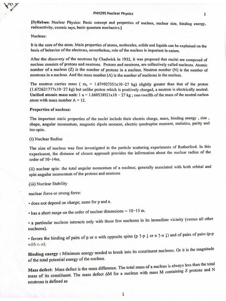 Nuclear Physics | PDF