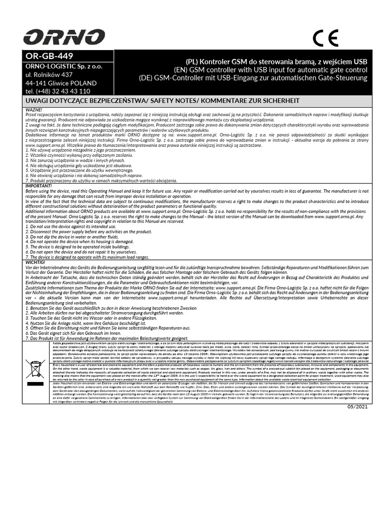 Instrukcja_Obslugi_OR-GB-449 | PDF