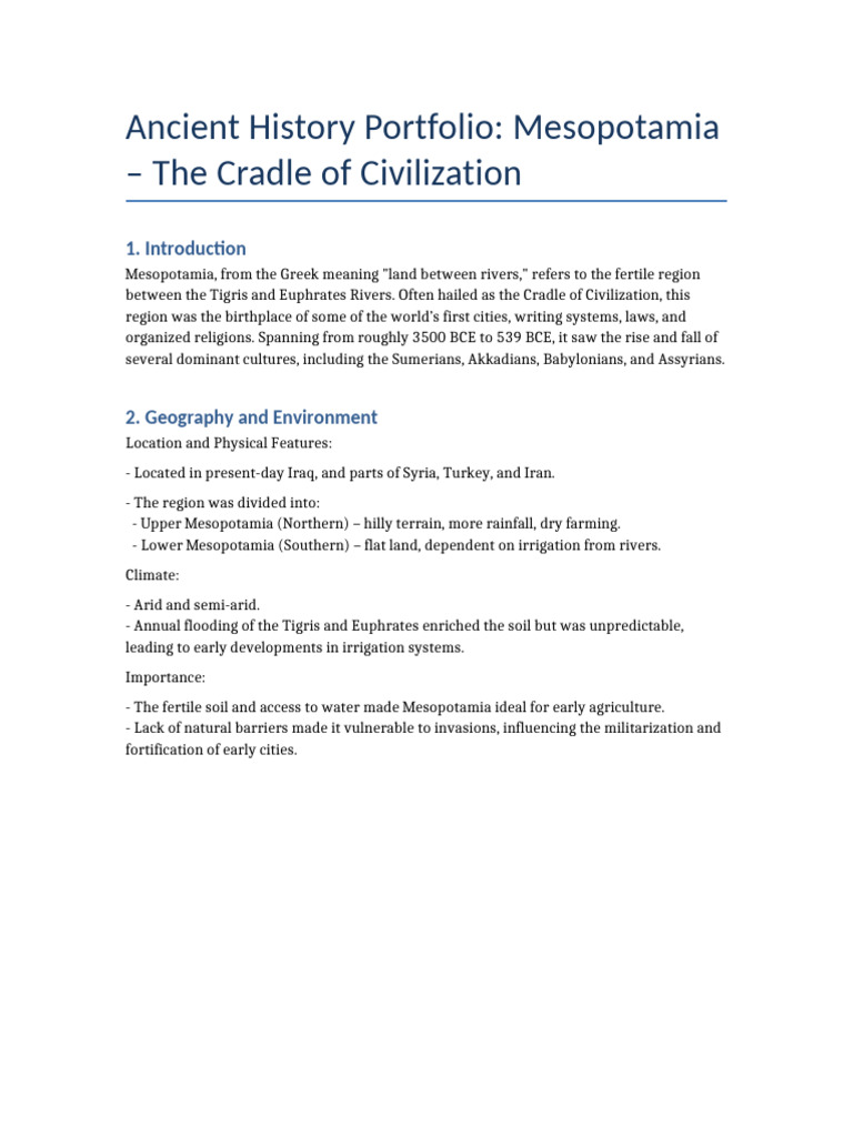 Ancient History | PDF