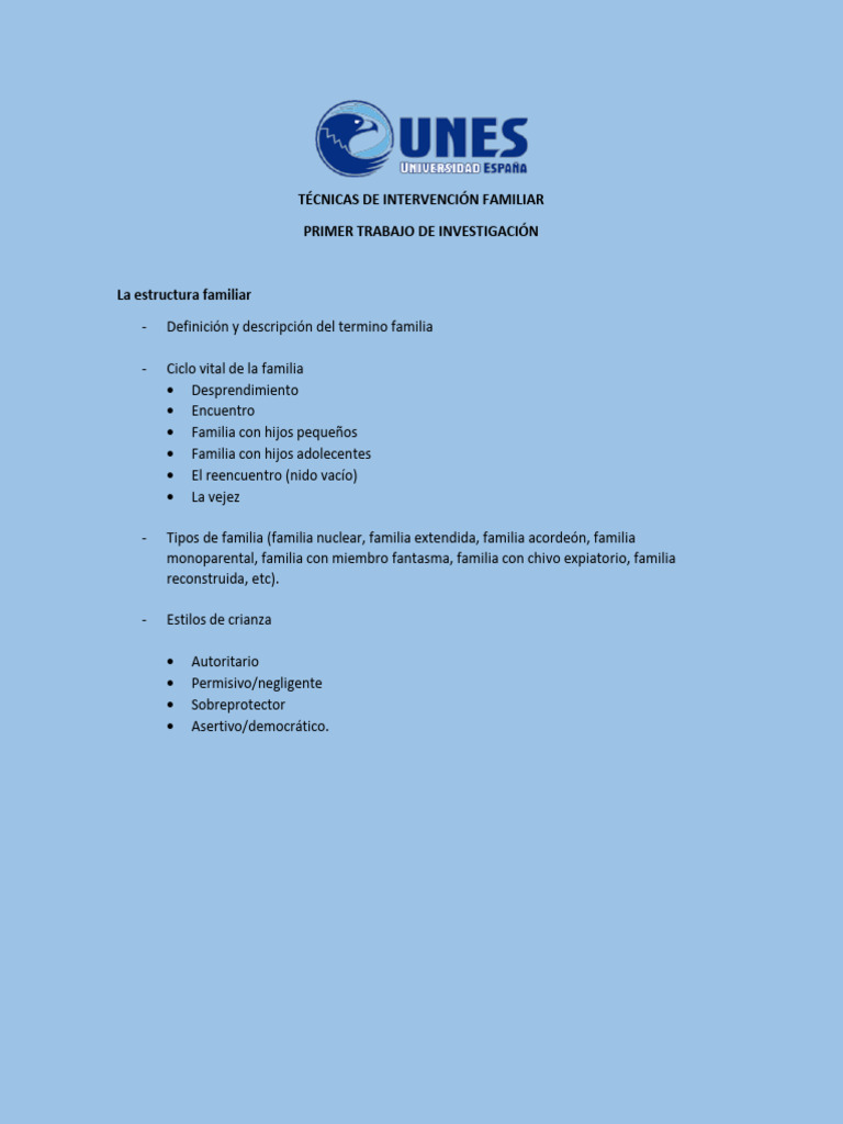 TIF Primer Trabajo de Investigación | PDF